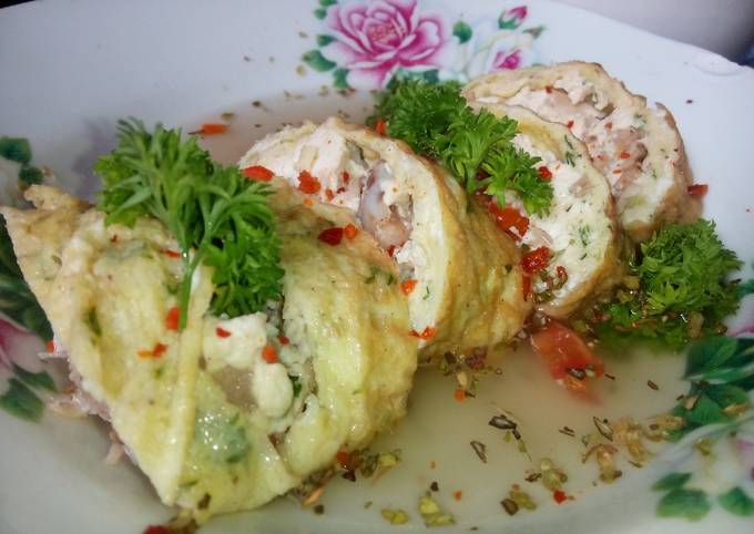 Resep Rolade tahu ayam kuah jamur oleh Dasyanda - Cookpad
