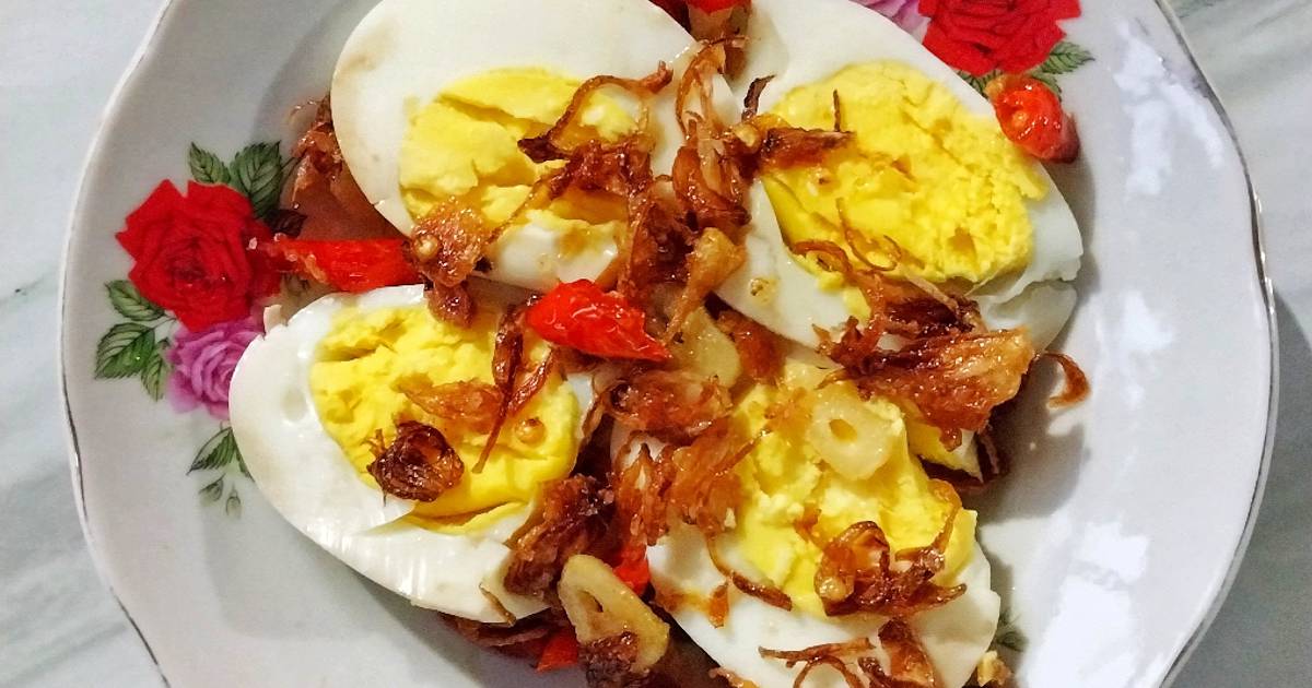 Resep Telur Rebus Awur Bawang oleh Desriayu - Cookpad