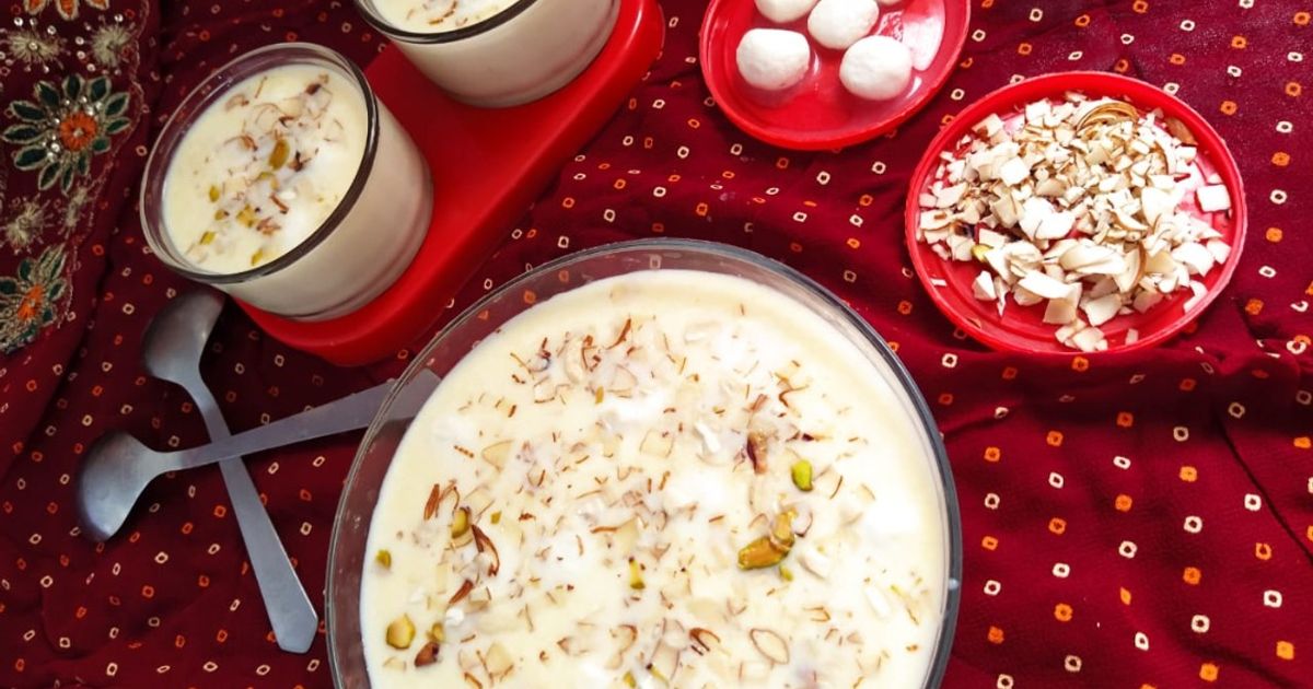 Binita Prashant Ahya દ્વારા રેસીપી ડ્રાયફ્રુટ અંગુરી રબડી(Dry Fruit ...