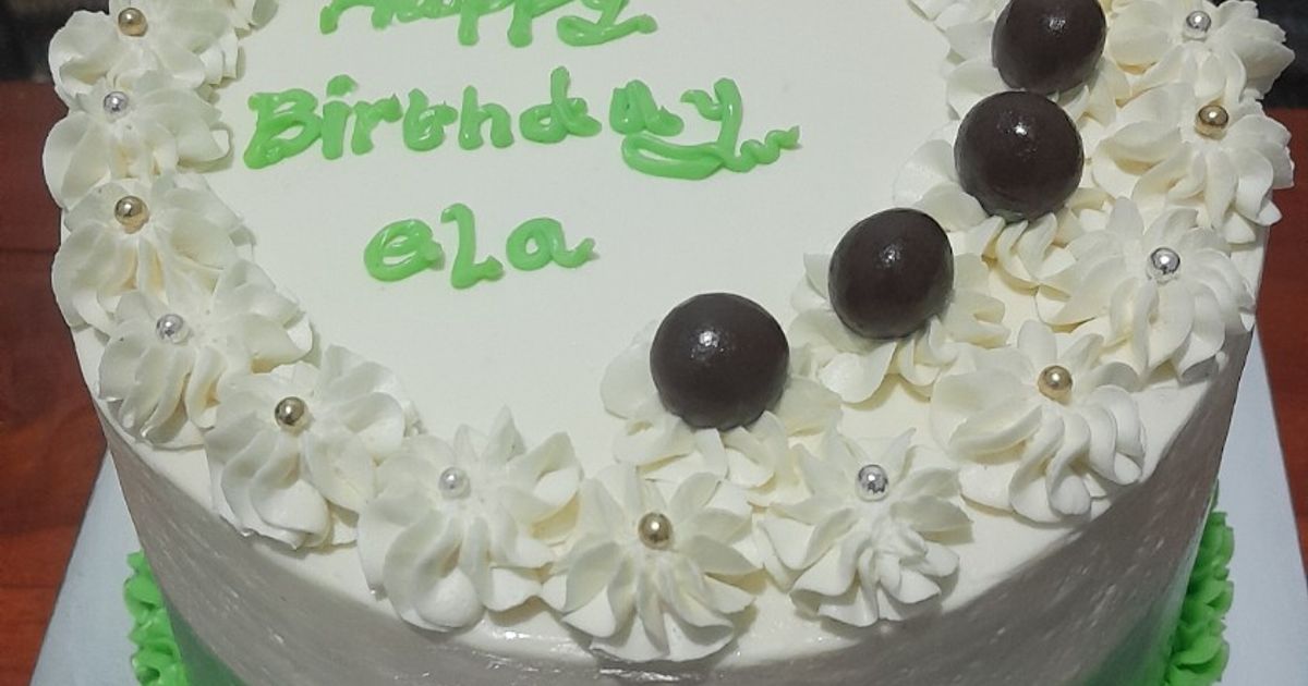 Resep Butter Cream Cake Ukuran 18cm, Tatakan Pakai 24cm, Dus Ukuran ...