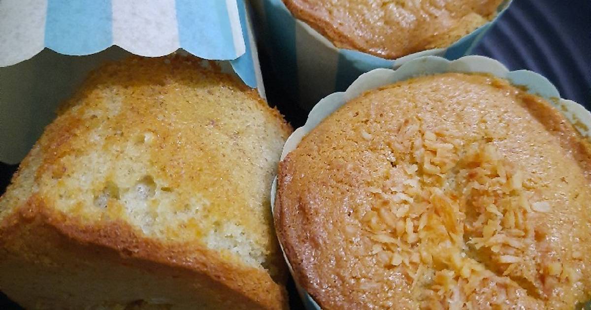 Resep Cup Cake Pisang VCO oleh MutiaPS - Cookpad