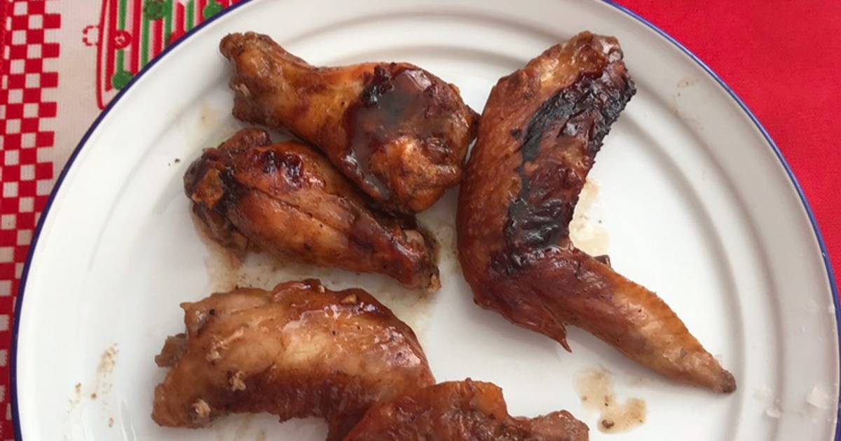 Alas de pollo a la BBQ Receta de Agripina picón.- Cookpad