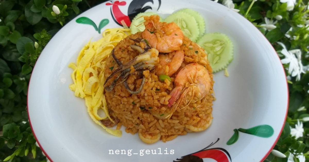 Resep Nasi Goreng SEAFOOD oleh Neng Geulis Sofyan - Cookpad