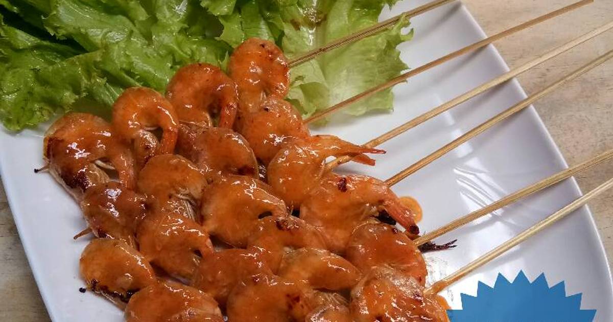 Resep Sate Udang Bakar Saos Tiram (#pr_olahanudang) oleh Riska Dwi A ...