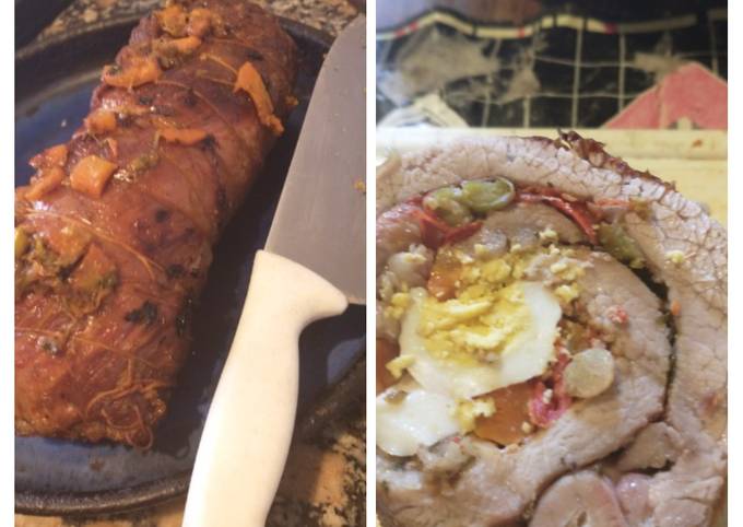 Matambre de vaca arrollado a la bolsa Receta de Mario H. Davi- Cookpad