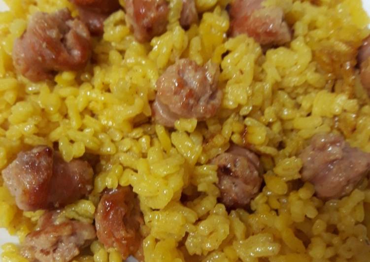 Arroz con longanizas Receta de Empar- Cookpad