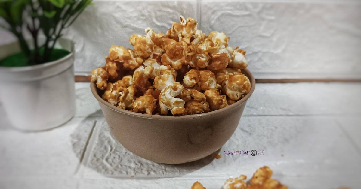 Resep Popcorn Karamel oleh Mama Aisya Wafi - Cookpad