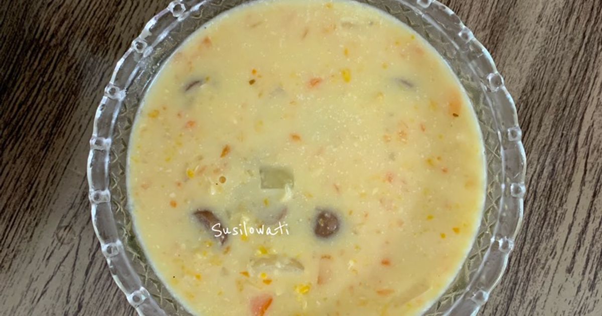 Resep Sup Cream Ayam Jagung oleh Susilowati - Cookpad