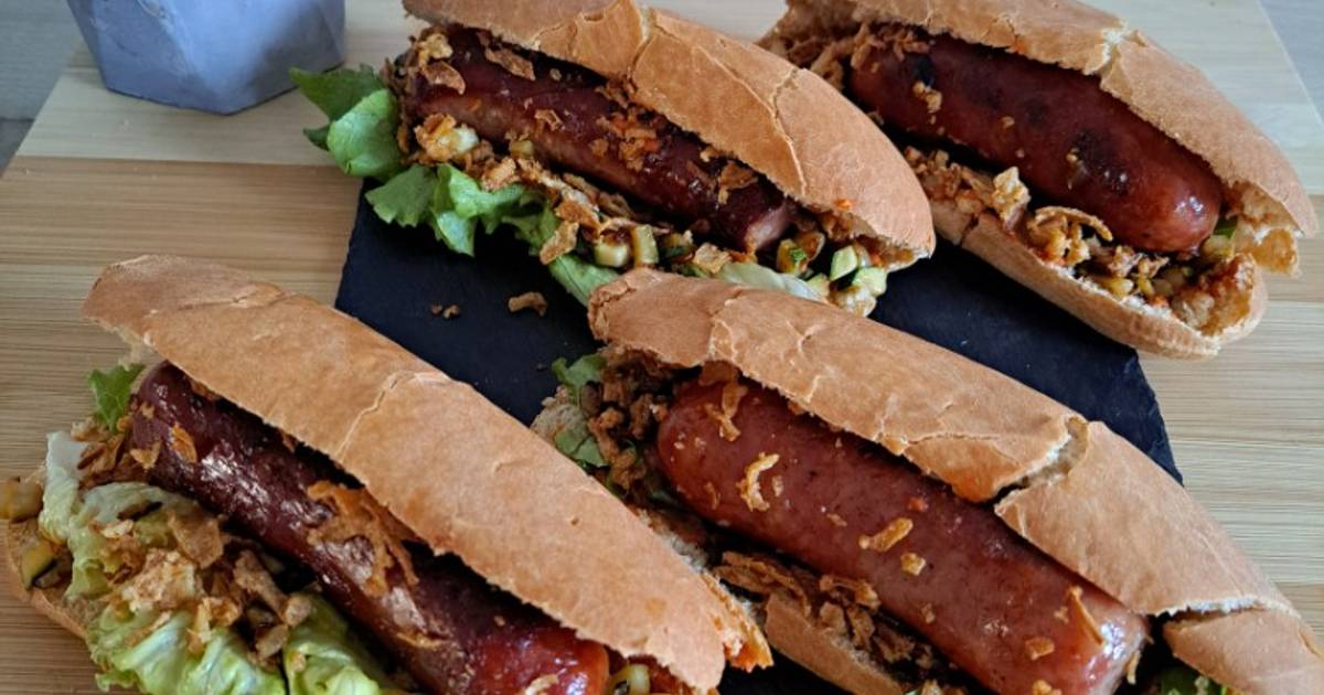 Hot-dog re-visité à la diot de Les délices de Katya - Cookpad