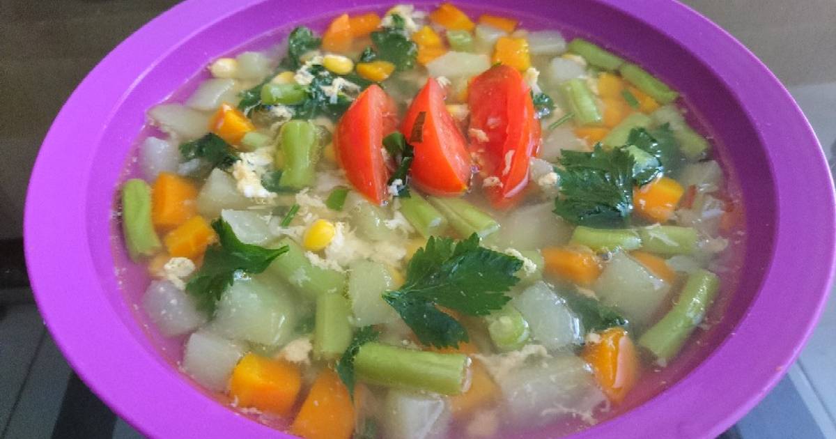 8 resep sayur sop labu jagung ayam enak dan mudah - Cookpad