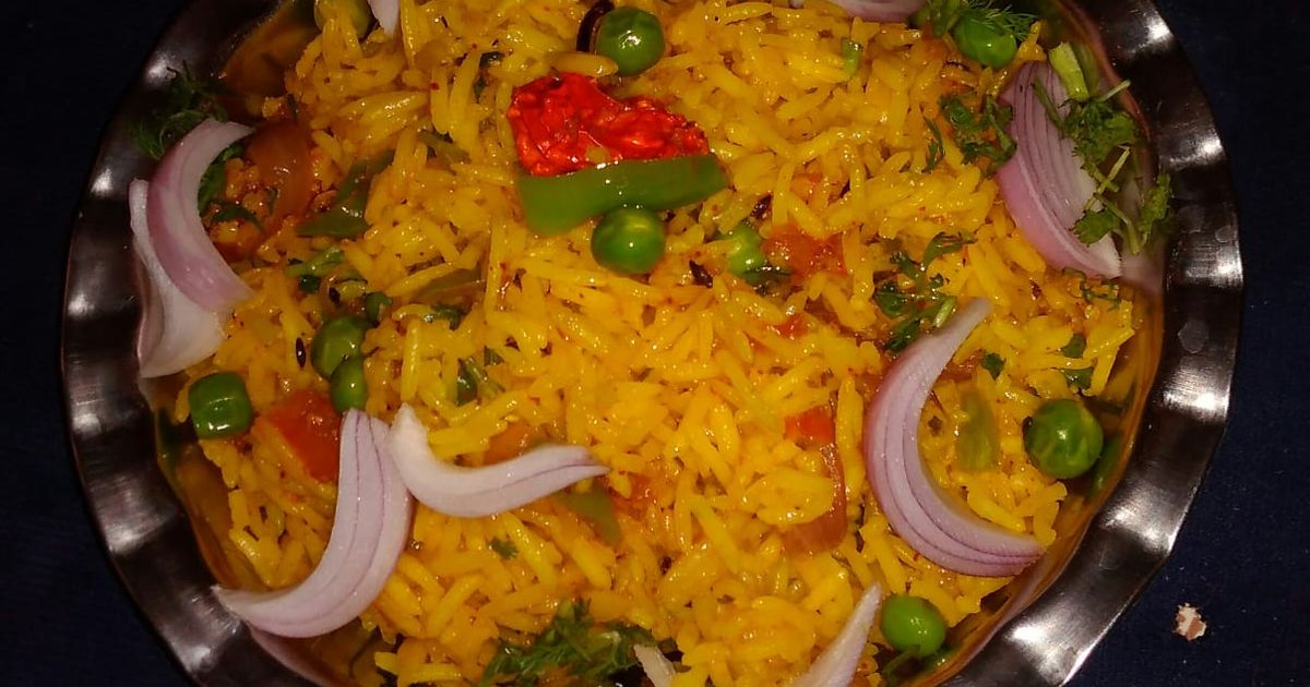 Dimpal savaniya દ્વારા રેસીપી વટાણા પુલાવ (Vatana Pulao Recipe In ...