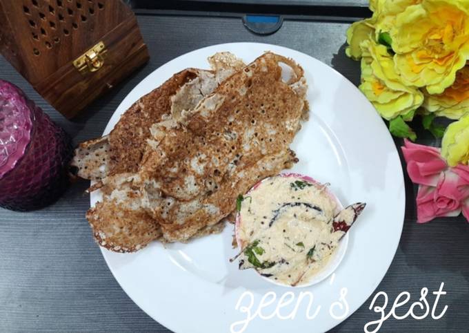 Sorghum Millet or Jowar Dosas Recipe by ZMAA - Cookpad