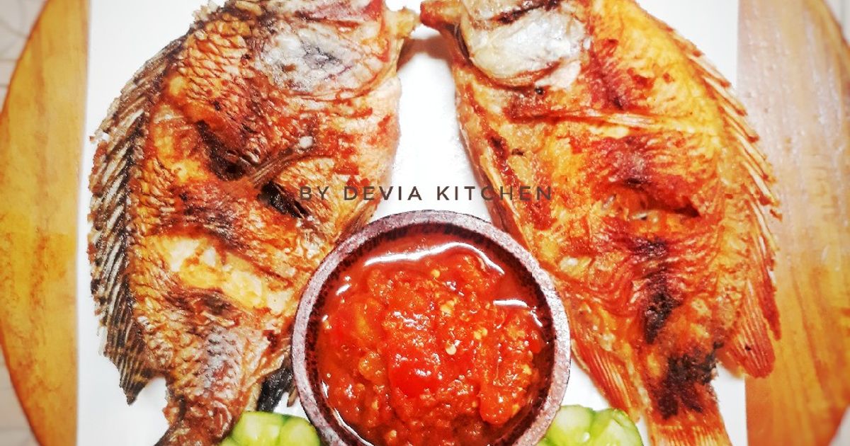 Resep cobek ikan nila goreng rumahan enak dan mudah - Cookpad