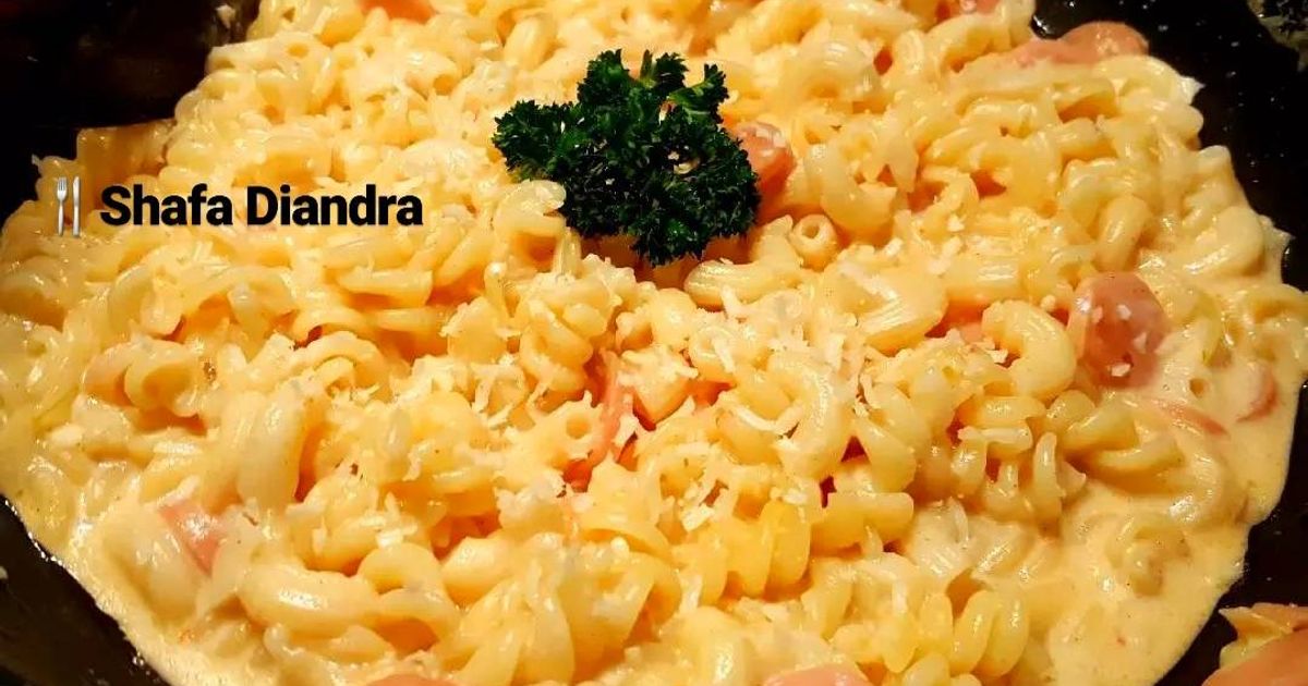 Resep mac n cheese with chicken rumahan enak dan mudah - Cookpad