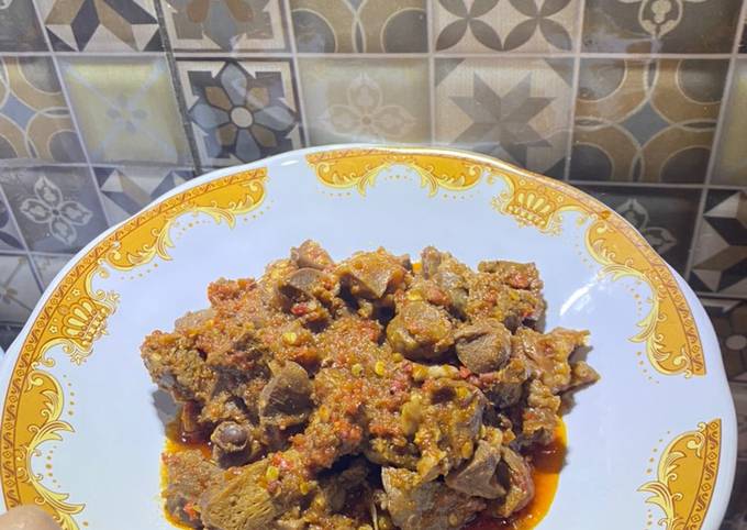 Resep Sambal jeroan hati ampela ayam oleh Alisa Yuanta Maharani - Cookpad