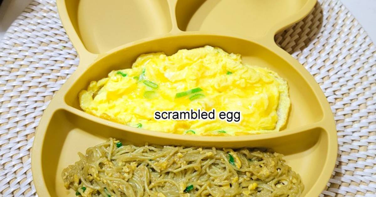 Resep MPASI : Mie Goreng Nyemek & Scrambled Egg oleh Jessy Monalisa ...