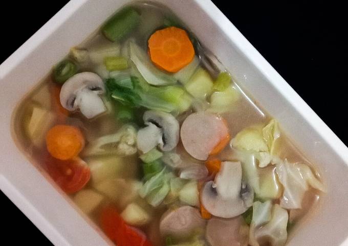 Resep Sup Jamur Kancing/Champignon oleh naffanaffa - Cookpad