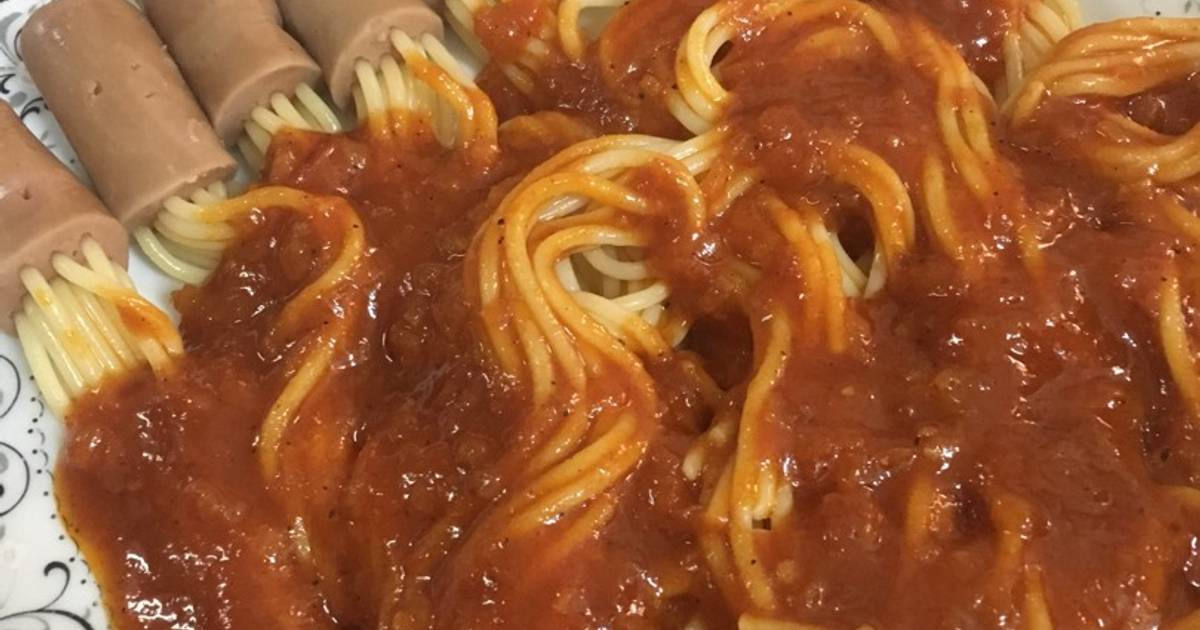 Resep Spaghetti Alien oleh Ummu@muhamad yafit - Cookpad