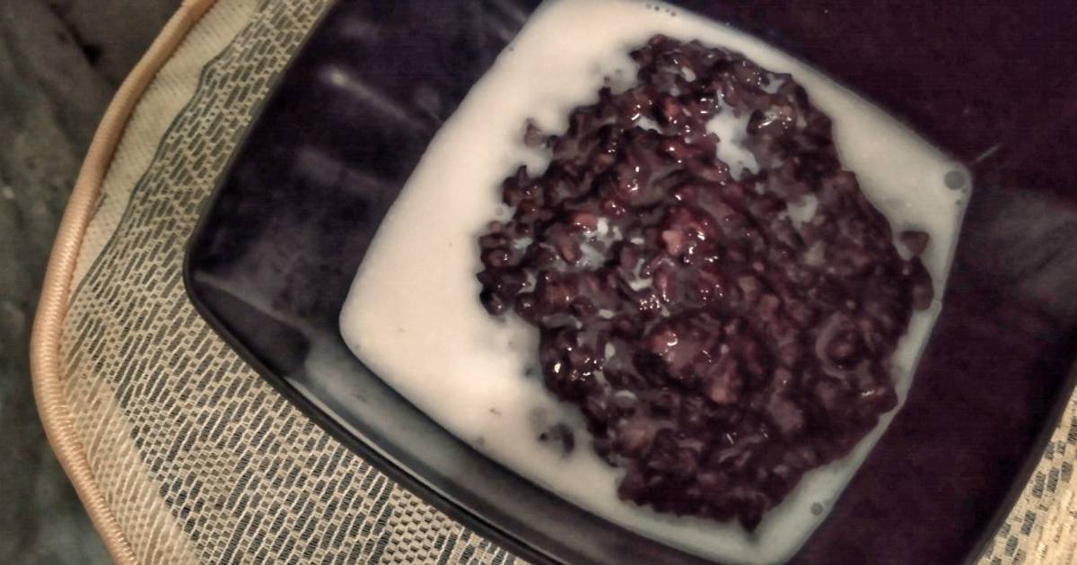 Black Sticky Rice Congee Recipe by Iskan Detia Karina - Cookpad