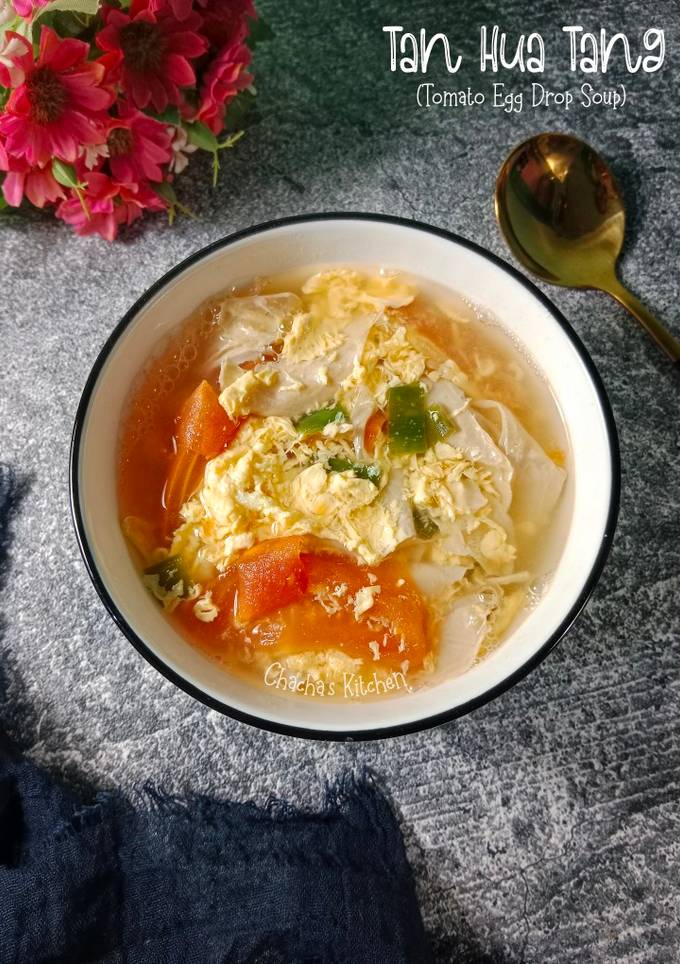 Resep Tan Hua Tang (Tomato Egg Drop Soup) oleh Tri Puji Lestari (Chacha ...
