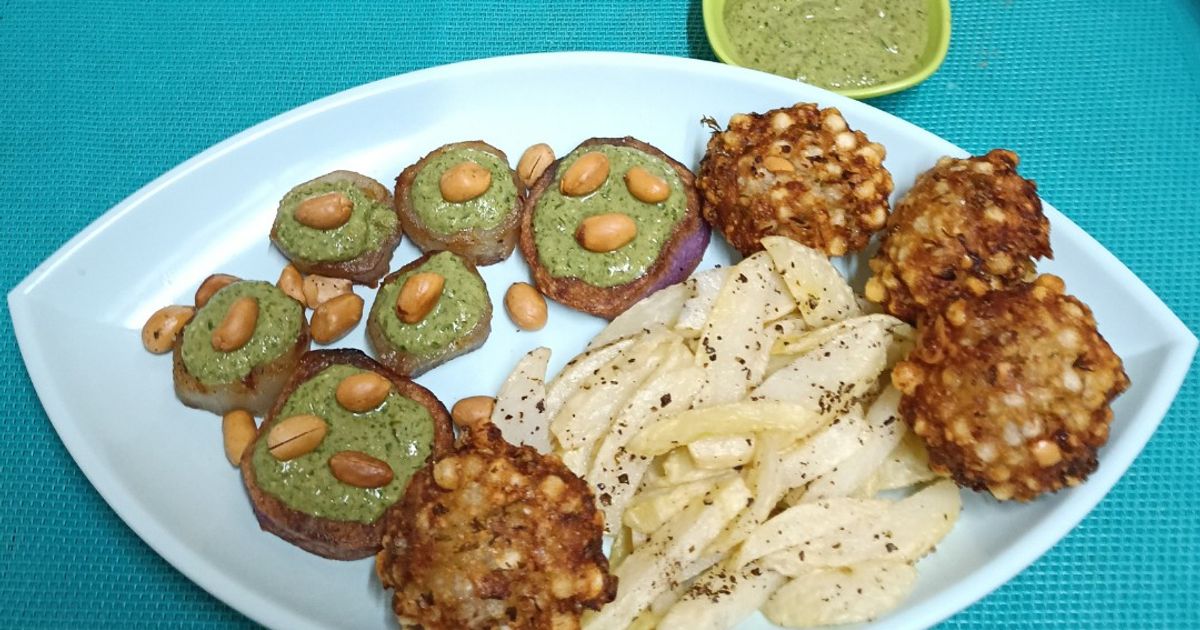 Assorted Farali Snack Platter Recipe by Bina Samir Telivala - Cookpad