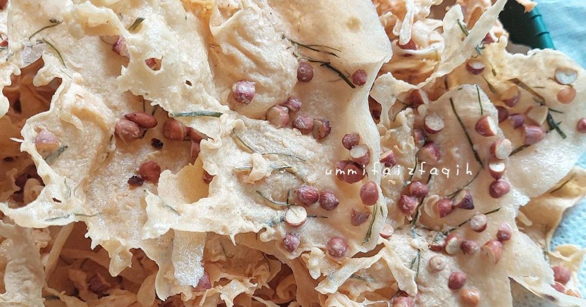 Resep peyek yang renyah, gurih dan mudah dibuat