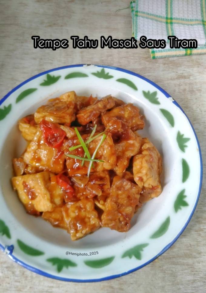 Resep Tempe Tahu Masak Saus Tiram oleh Heni Nur - Cookpad