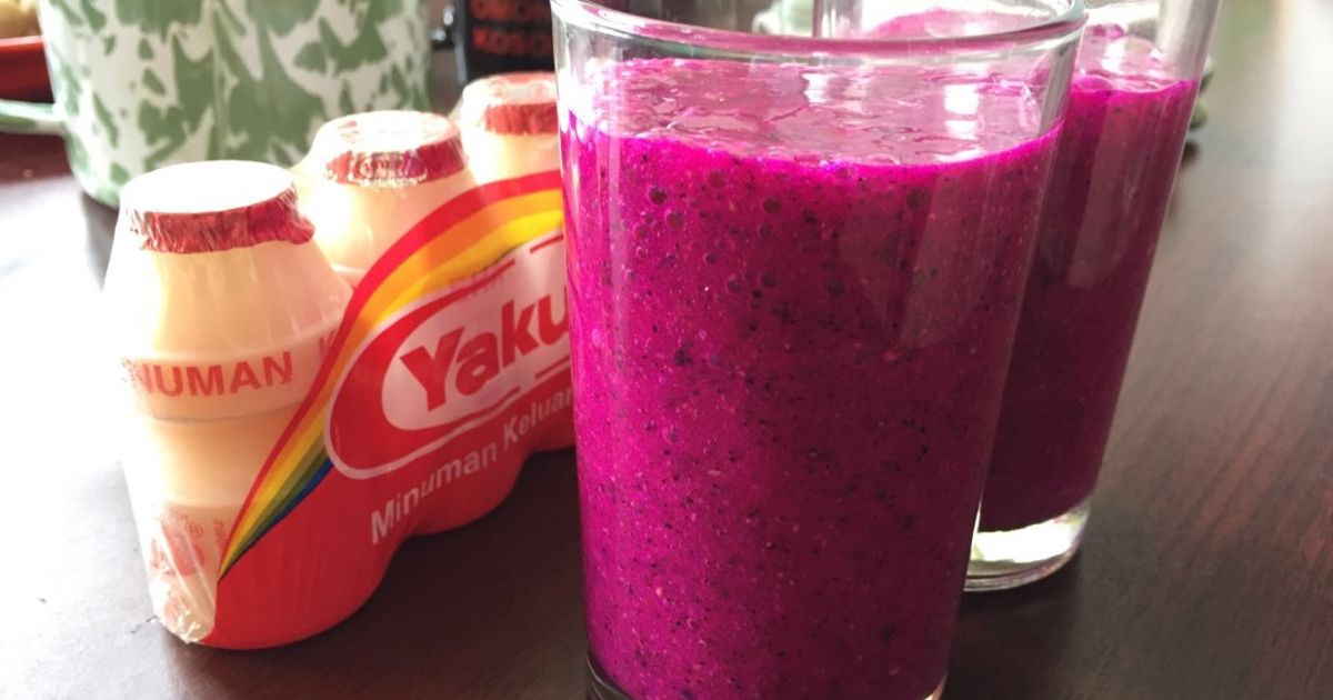Resep jus buah naga tanpa gula rumahan enak dan mudah - Cookpad