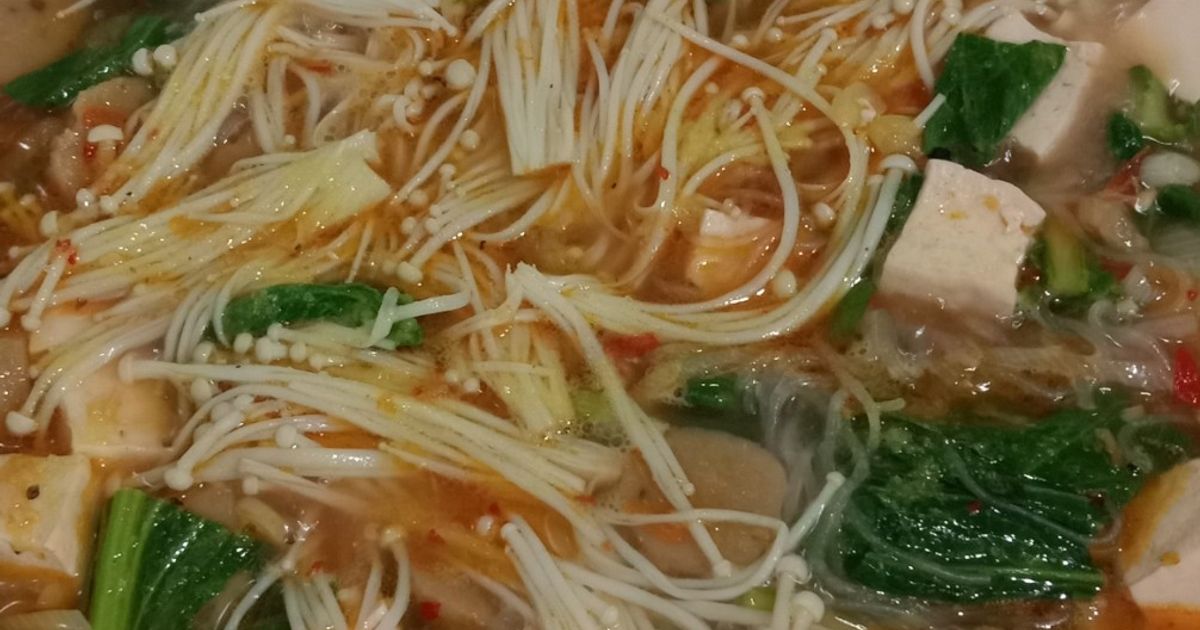 Resep Bihun Enoki Kuah Tom Yam oleh Veronica Wistati - Cookpad