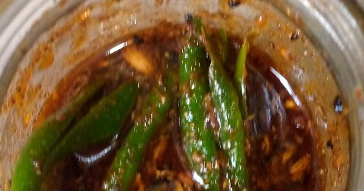 Teekhi mirch ka achar- January mein Mirchi ka tadka🌶️🌶️ Recipe by Huma ...