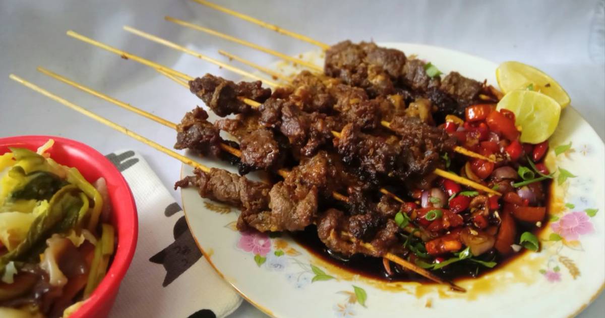 Resep Sate daging sambal kecap bawang tomat oleh Setya N - Cookpad