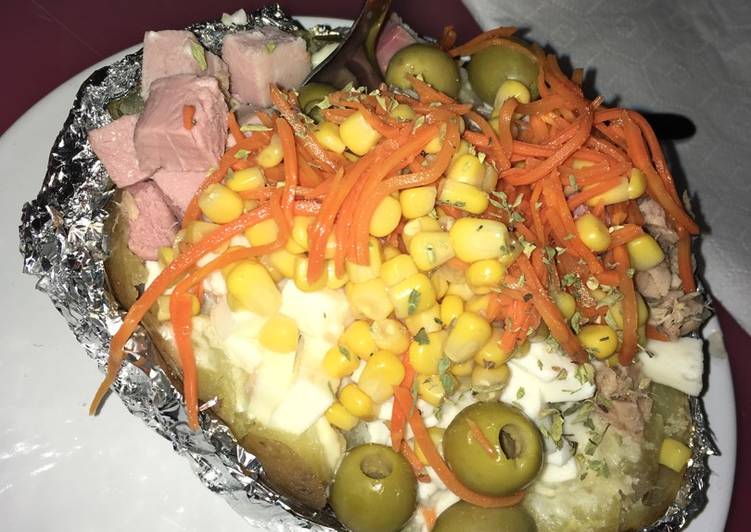 Papa asada de feria Receta de Han na - Cookpad