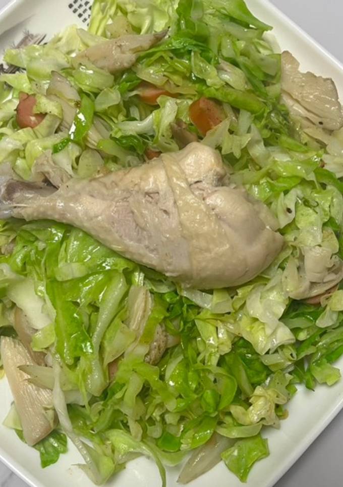 Repollo con Pollo Receta de YUNISLEIDIS 🌹 - Cookpad