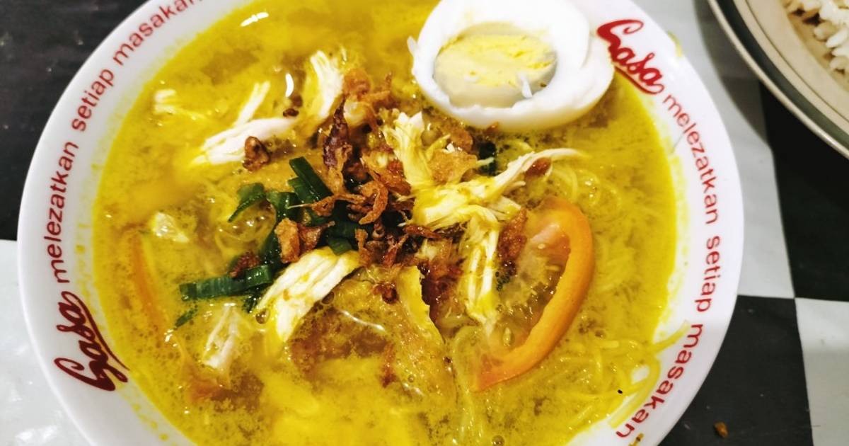28 resep soto kuning bumbu instan enak dan mudah - Cookpad