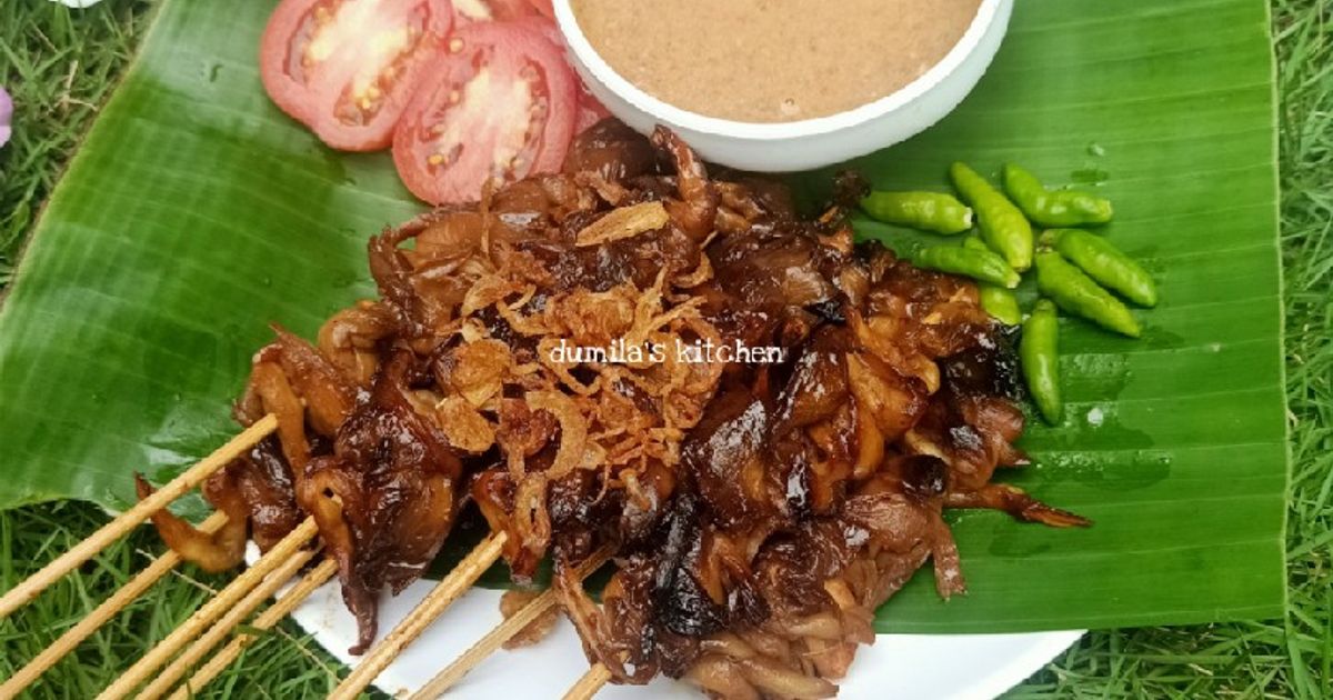 Resep 72. Sate Jamur Bumbu Kacang oleh Dyah Ayu Putri Dumilah - Cookpad