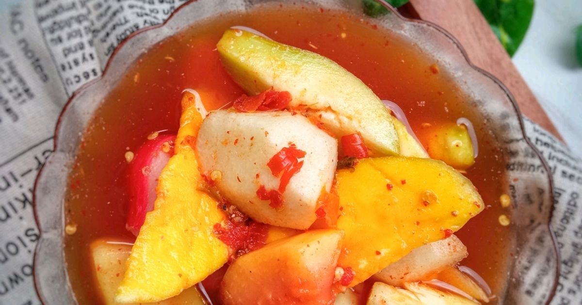 Resep asinan buah potong rumahan enak dan mudah - Cookpad