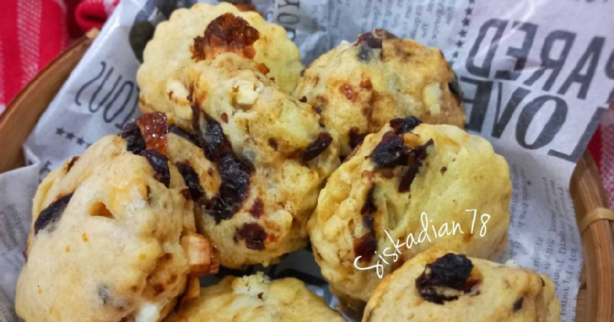 Resep Cranberry Chocolate Scone (Roti BEKU asal Scotlandia) oleh Siska ...