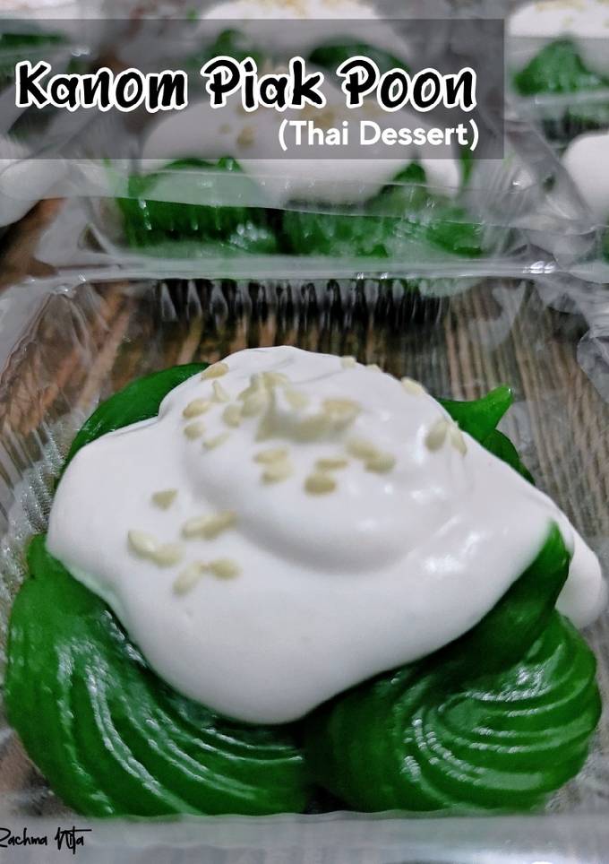 Resep Kanom Piak Poon (Thai Dessert) oleh Rachma Nita - Cookpad