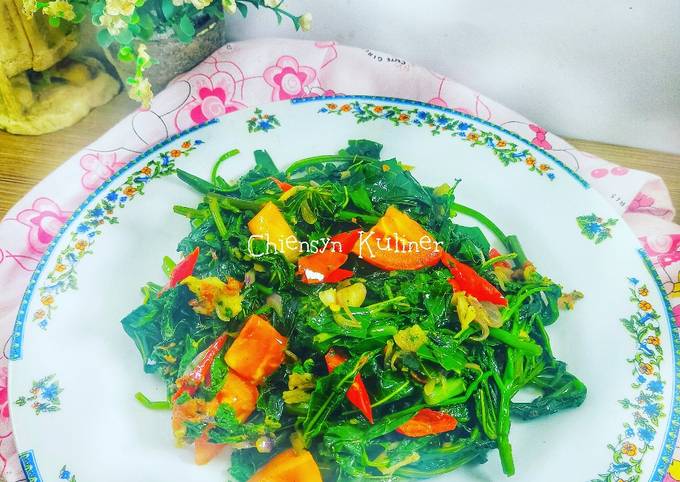 Resep Tumis Kangkung Daun Singkong Oleh Chiensyn Kuliner Cookpad