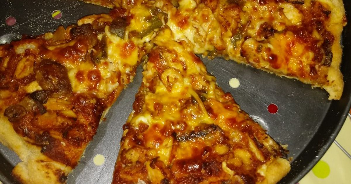 Pizza Especial De Pollo Con Salsa Casera Para Pizza A La Piedra Receta ...