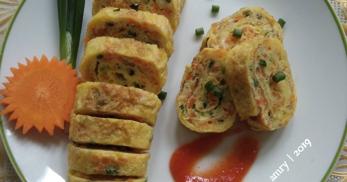 472 resep tamagoyaki wortel enak dan mudah - Cookpad