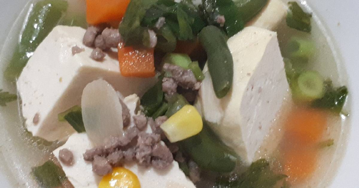 Resep Sup Tahu Daging Giling oleh ichan mulyono - Cookpad