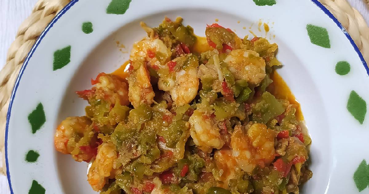 20 resep pare udang balado enak dan mudah - Cookpad