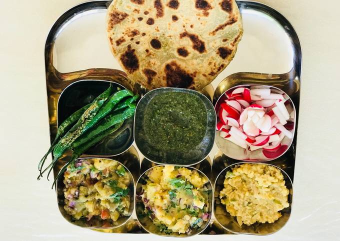 Bihari thali Recipe by Rekha Bapodra - Cookpad