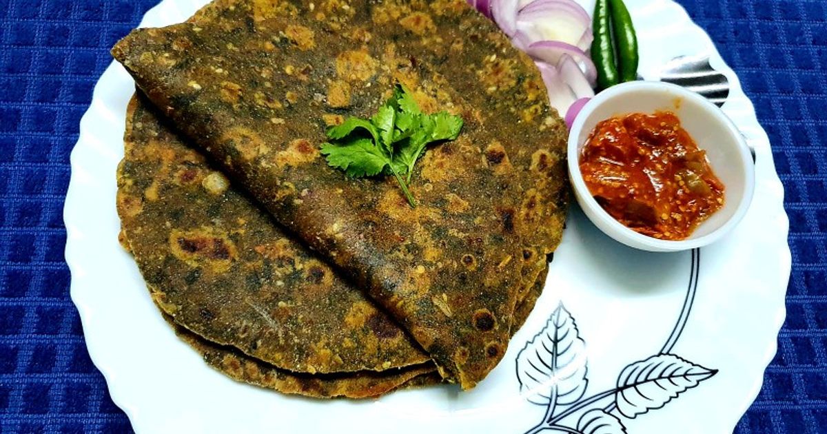 Bathua Paratha With Multi Millet Flour Or Wheat Flour Recipe by Kumkum ...