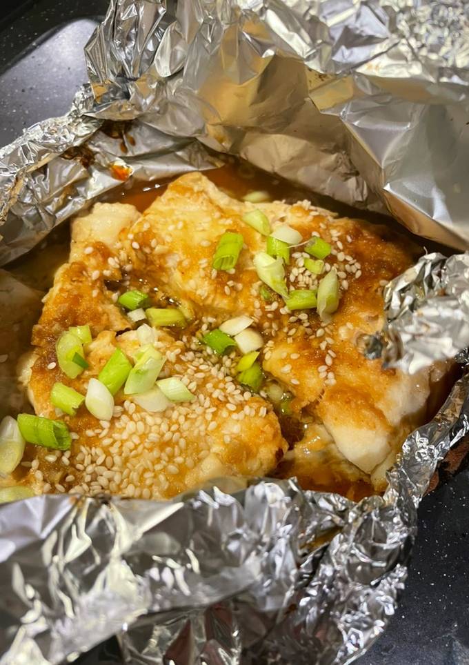 Asian Style Garlic & Ginger Cod Parcels Recipe by Sonia - Cookpad