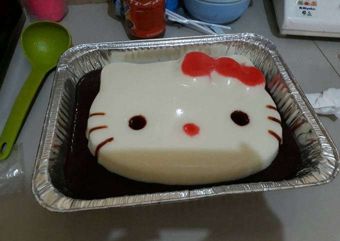 Resep Pudding Hello Kitty oleh Maia Octaviantarie - Cookpad