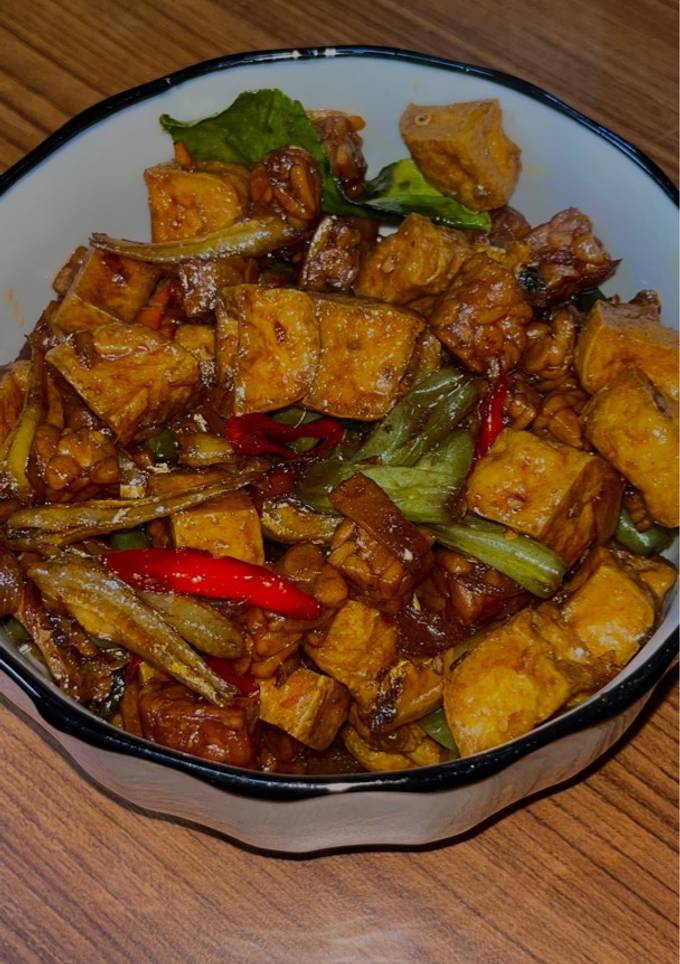 Resep Orek Tempe Tahu Teri dan Buncis oleh arlene - Cookpad