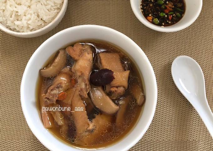 Resep Sup Tim Ayam Obat / Cia Po (Magic com) oleh pawonbune_aas - Cookpad
