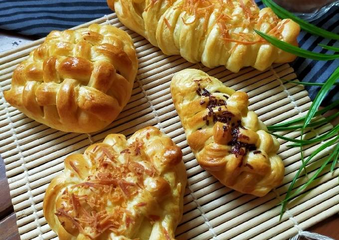 Resep Roti Kepang Aneka Rasa Irit Telur Oleh Ika Mahendra Moenif